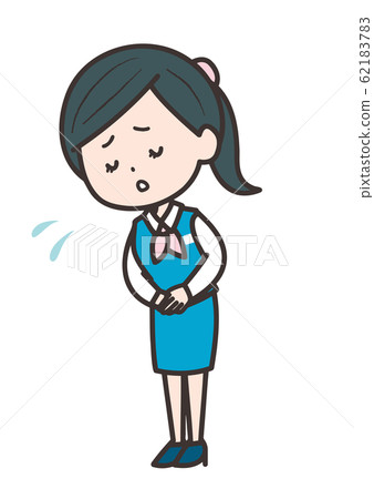 Business woman, apologies, pose - Stock Illustration [62183783] - PIXTA