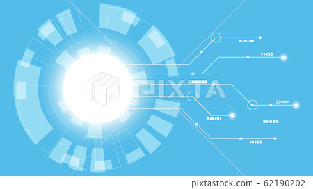 Abstract Digital Technology Cycle... - Stock Illustration [62190202 ...