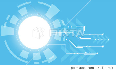 Abstract Digital Technology Cycle... - Stock Illustration [62190203 ...