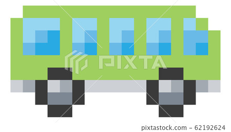 Bus Coach Pixel 8 Bit Video Game Art Icon - Stock Illustration ...