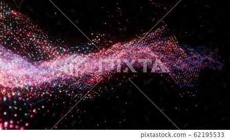 Plexus of abstract glow dots - Stock Illustration [62195533] - PIXTA