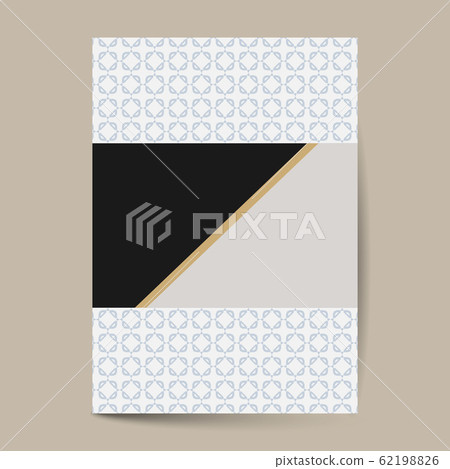 Minimal luxury Cover design with pattern element - Stock Illustration ...