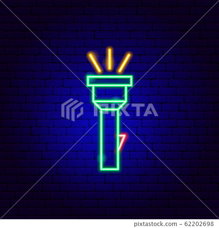 Flashlight Neon Sign - Stock Illustration [62202698] - PIXTA