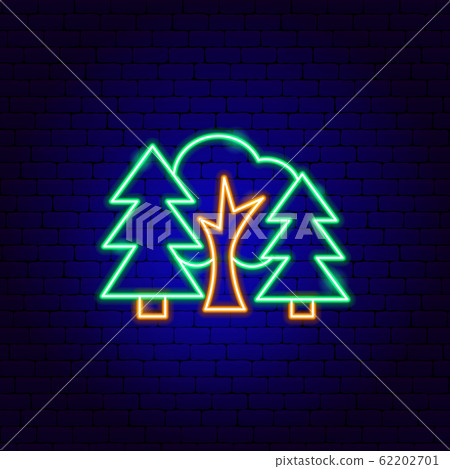 Forest Neon Sign - Stock Illustration [62202701] - PIXTA