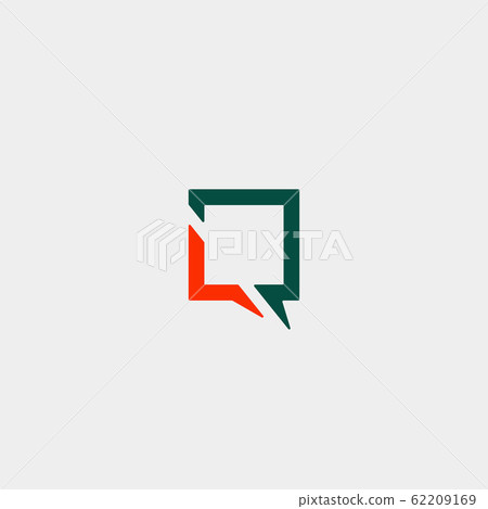 Letter L Chat Logo Template Vector Design - Stock Illustration ...