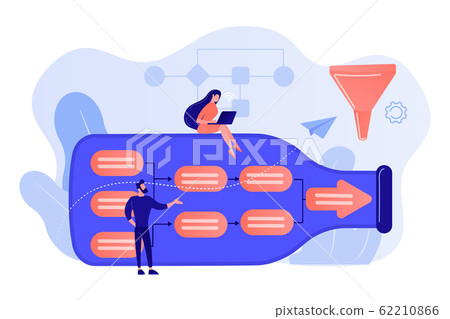Bottleneck analysis concept vector illustration. - Stock Illustration ...