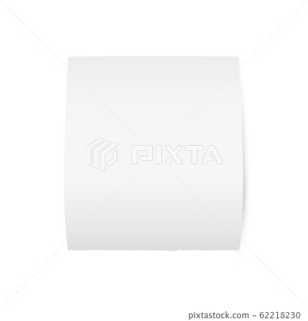 Blank white paper shop check. Template of a bill - Stock Illustration ...