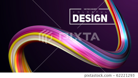 Creative modern colorful flow. Liquid 3d... - Stock Illustration ...
