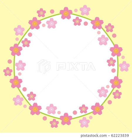 Cherry tree frame - Stock Illustration [62223839] - PIXTA