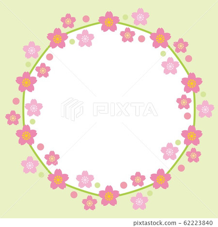 Cherry tree frame - Stock Illustration [62223840] - PIXTA