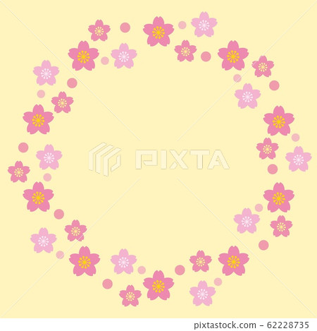 Cherry tree frame - Stock Illustration [62228735] - PIXTA