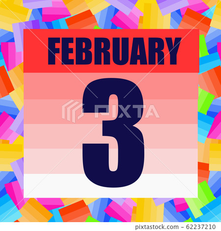 February 3 icon. For planning important day.... - Stock Illustration ...