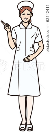 Nurse pointing and explaining - Stock Illustration [62242413] - PIXTA