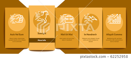 Speed Fast Motion Onboarding Elements Icons Set... - Stock Illustration ...