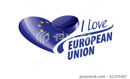 Flag of the European union in the shape of a... - Stock Illustration ...