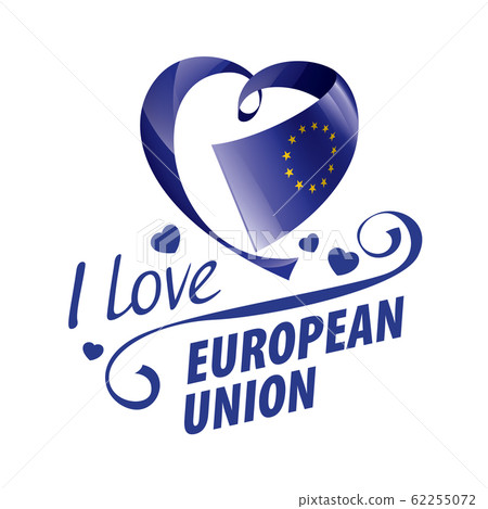 Flag of the European union in the shape of a... - Stock Illustration ...