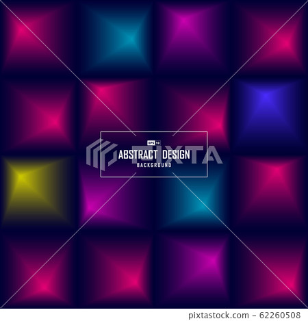 Abstract square color gradient of tech design... - Stock Illustration ...