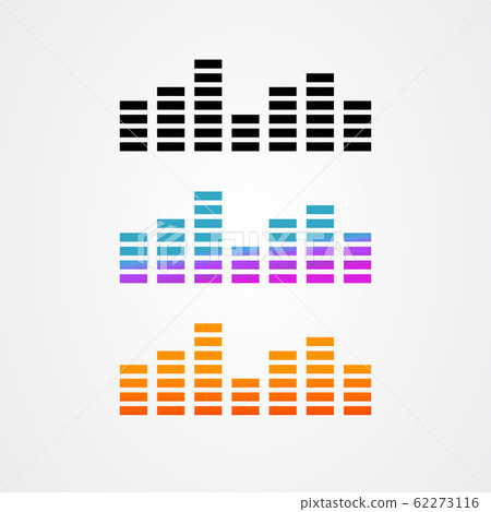 Sound wave icon vector design - Stock Illustration [62273116] - PIXTA
