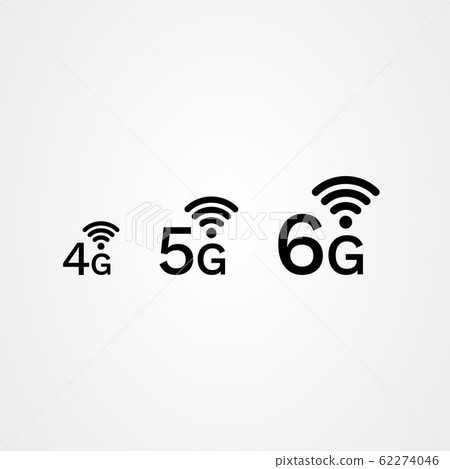 4g, 5g, 6g internet icon vector illustration. - Stock Illustration ...