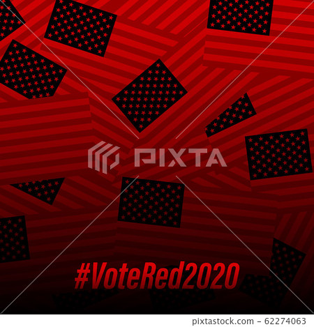 Red (republicans) vote banner background template-插圖素材 [62274063] - PIXTA圖庫