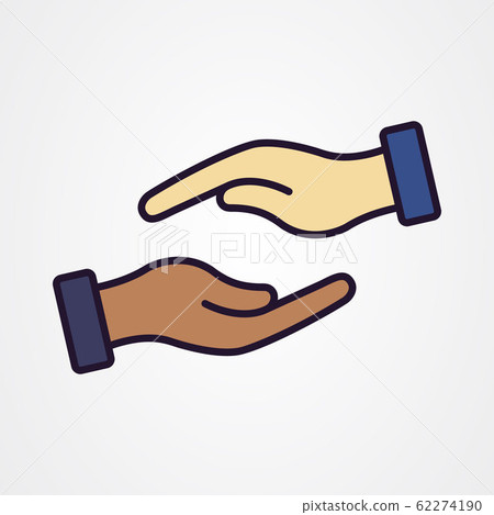 Help hand icon vector illustration - Stock Illustration [62274190] - PIXTA