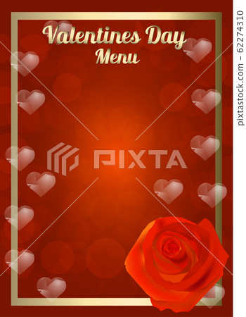 Happy Valentines day menu background.... - Stock Illustration [62274310 ...