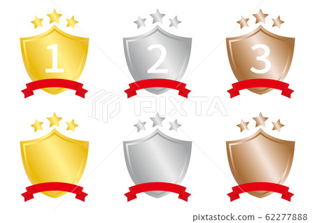 Ranking icon set gold, silver and copper - Stock Illustration [62277888 ...