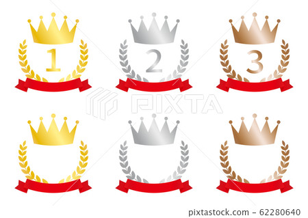 Ranking icon set gold, silver and copper - Stock Illustration [62280640 ...