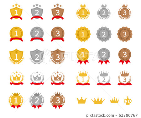 Ranking icon set with numbers - Stock Illustration [62280767] - PIXTA