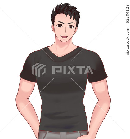 Men's Beauty Beauty Spa Fitness Doya Face - Stock Illustration ...