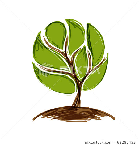 Abstract green tree for your design - Stock Illustration [62289452] - PIXTA