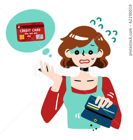 Woman Lost credit card - Stock Illustration [62290019] - PIXTA