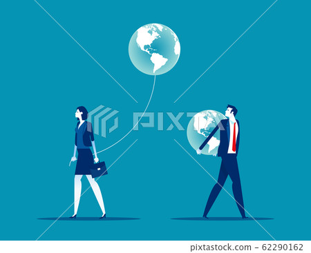 Different people have different direction. Concept - Stock Illustration ...