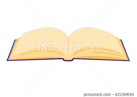 Cartoon open blue book - Stock Illustration [62290698] - PIXTA