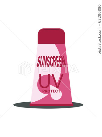 Sunscreen. Illustration of sun cream. skin care. - Stock Illustration ...
