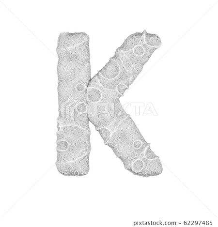 Moon stylized Letter "K" - on white background - - Stock Illustration ...