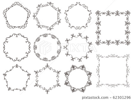 Elegant frame set - Stock Illustration [62301296] - PIXTA