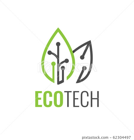 Green eco technology logo vector desig - Stock Illustration [62304497 ...