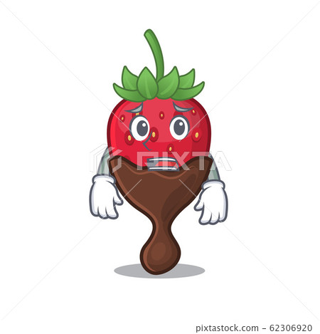 A picture of chocolate strawberry having an... - Stock Illustration ...