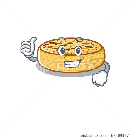 Funny crumpets making the Thumbs up gesture - Stock Illustration ...
