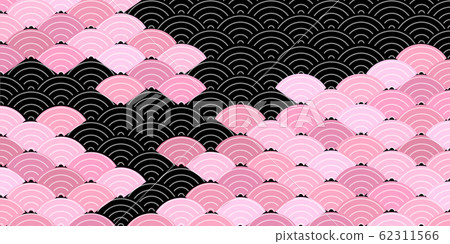 Cherry blossom, wave, spring - Stock Illustration [62311566] - PIXTA