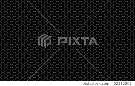 Dark metal hexagon mesh pattern background... - Stock Illustration ...