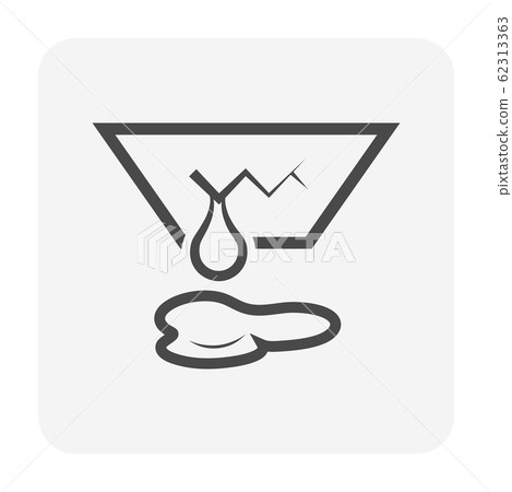 ceiling damage icon-插圖素材 [62313363] - PIXTA圖庫
