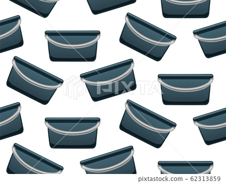 Cartoon style blue buckets for cleaning seamless - Stock Illustration ...