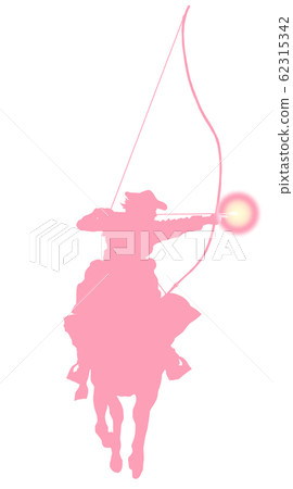 Yabusame silhouette - Stock Illustration [62315342] - PIXTA
