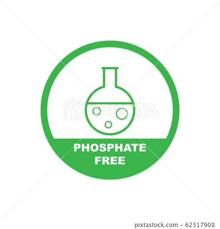 Phosphate free sign simple design. Vector eps10 - Stock Illustration ...