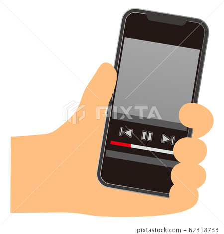 Smartphone video playback screen - Stock Illustration [62318733] - PIXTA