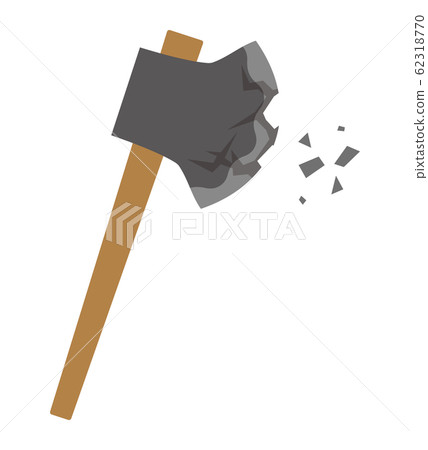 Broken ax - Stock Illustration [62318770] - PIXTA