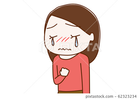 A woman shedding tears - Stock Illustration [62323234] - PIXTA