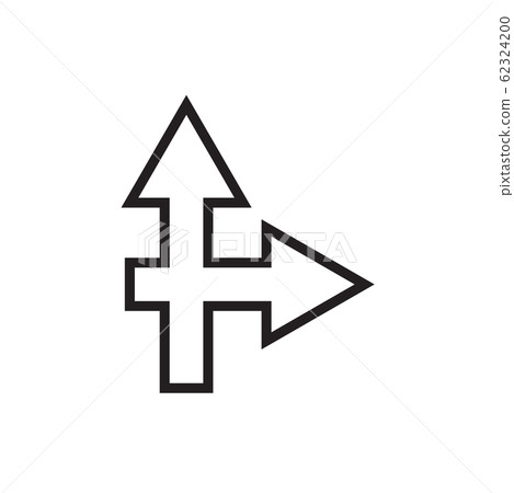 Way direction icon design template vector isolated - Stock Illustration ...